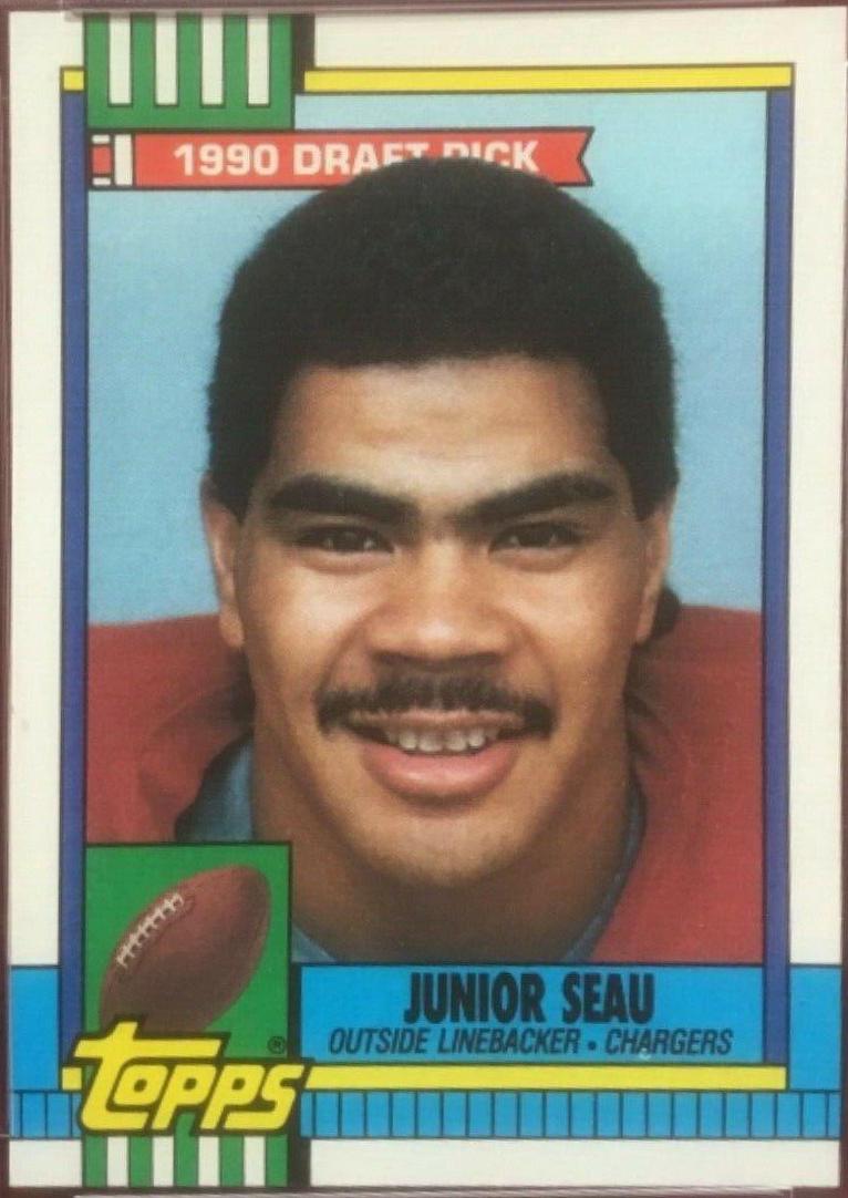 Junior Seau [Disclaimer Back] #381 Prices [Rookie] | 1990 Topps ...