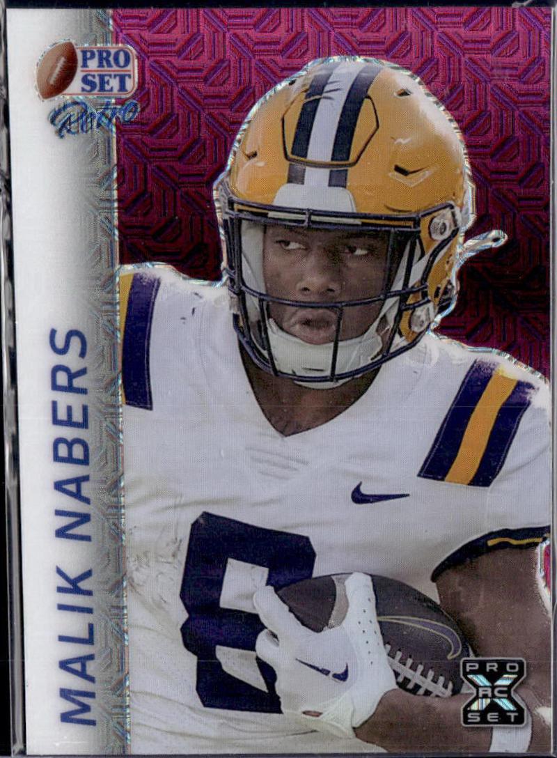 Malik Nabers [Pink Mojo] #RB-139 Preise | 2024 Pro Set Metal Retro Base | American Football-Karten