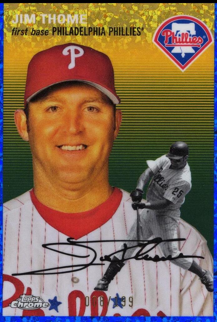 Jim Thome [Blue Mini-Diamond Refractor] #486 Prices | 2023 Topps Chrome ...