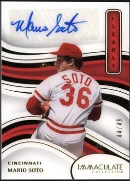 Mario Soto #48 Prices | 2023 Panini Immaculate Clearly Immaculate ...