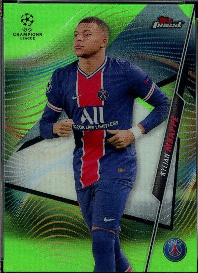 Kylian Mbappe [Neon Green Refractor] #52 Prices | 2020 Topps Finest ...