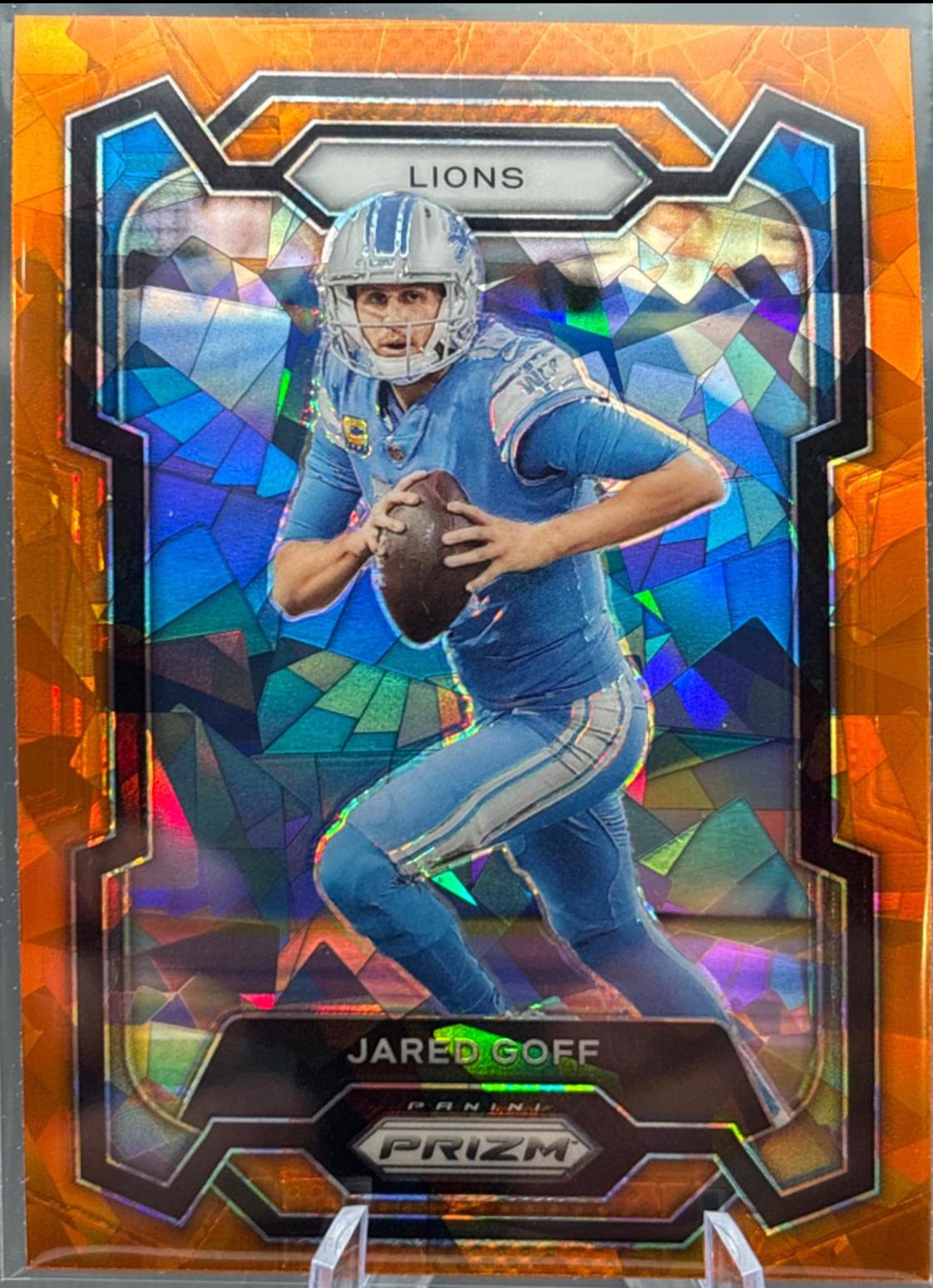 Jared Goff [Orange Ice] #98 Prices | 2023 Panini Prizm | Football Cards