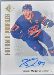 Connor McDavid [Signature] #AP-20 Prices | 2021 SP Authentic Profiles ...
