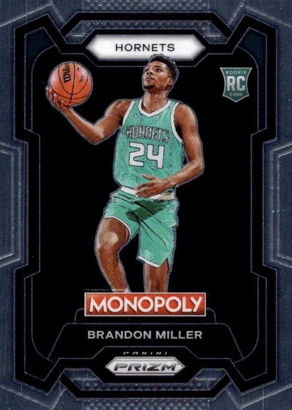 Brandon Miller #15 Prices [Rookie] | 2023 Panini Prizm Monopoly ...