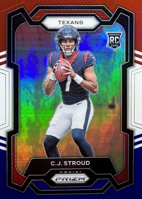C. J. Stroud [Red White Blue] #339 Prices [Rookie] | 2023 Panini Prizm ...