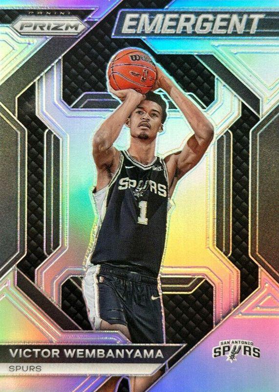 Victor Wembanyama [Silver Prizm] #12 Prices | 2023 Panini Prizm Emergent | Basketball Cards