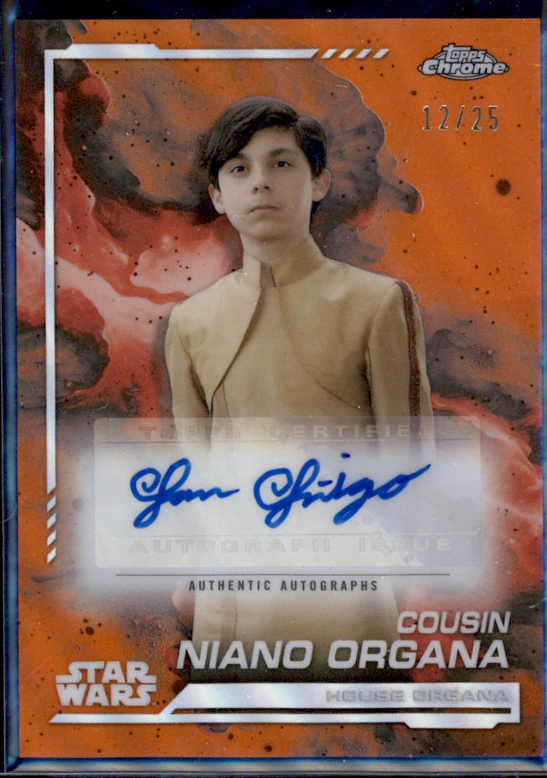 Ian Inigo as Cousin Niano Organa [Rebel Orange Refractor] #AU-II Prices ...
