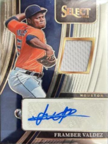 Framber Valdez #SM-FV Prices | 2022 Panini Select Signature Materials ...