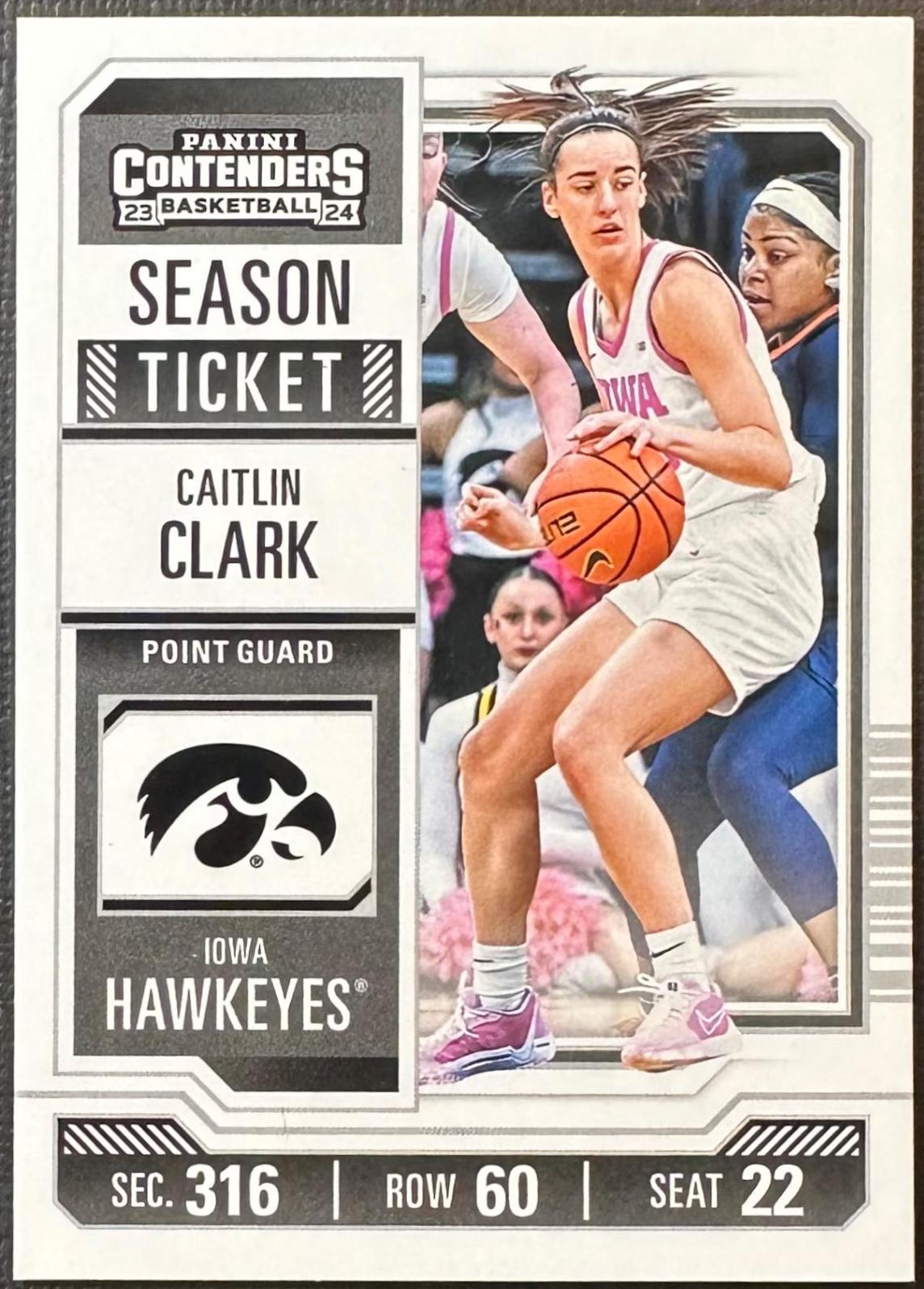 Caitlin Clark #CC4 Prices | 2024 Panini Caitlin Clark Collection ...