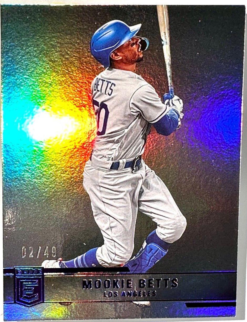 Mookie Betts [Purple] #45 Prices | 2022 Panini Chronicles Elite ...