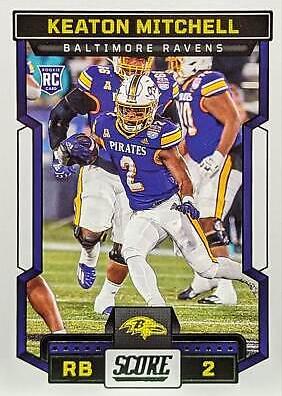 Keaton Mitchell #334 Prices [Rookie] | 2023 Panini Score | Football Cards