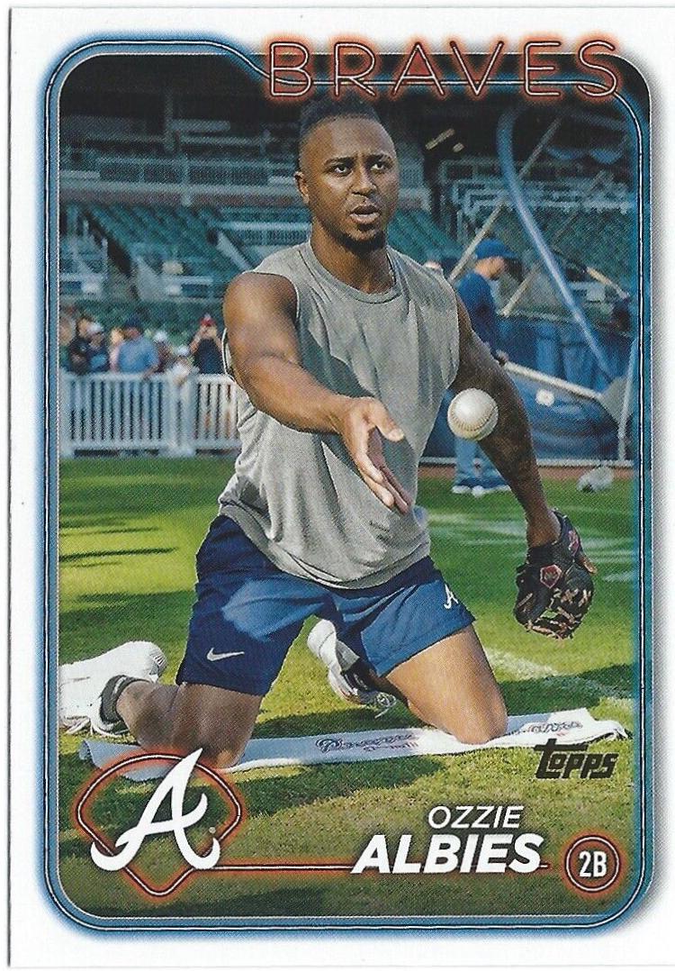 Ozzie Albies [Golden Mirror Image Variation] #544 Prices | 2024 Topps ...
