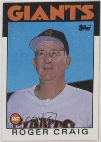 Roger Craig #111 Prices | 1986 Topps | Baseball Cards