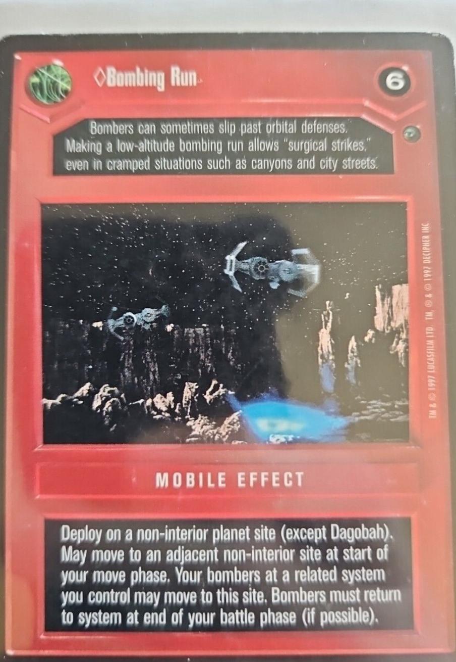 Bombing Run [Limited] Prices | Star Wars CCG Dagobah | Star Wars Cards