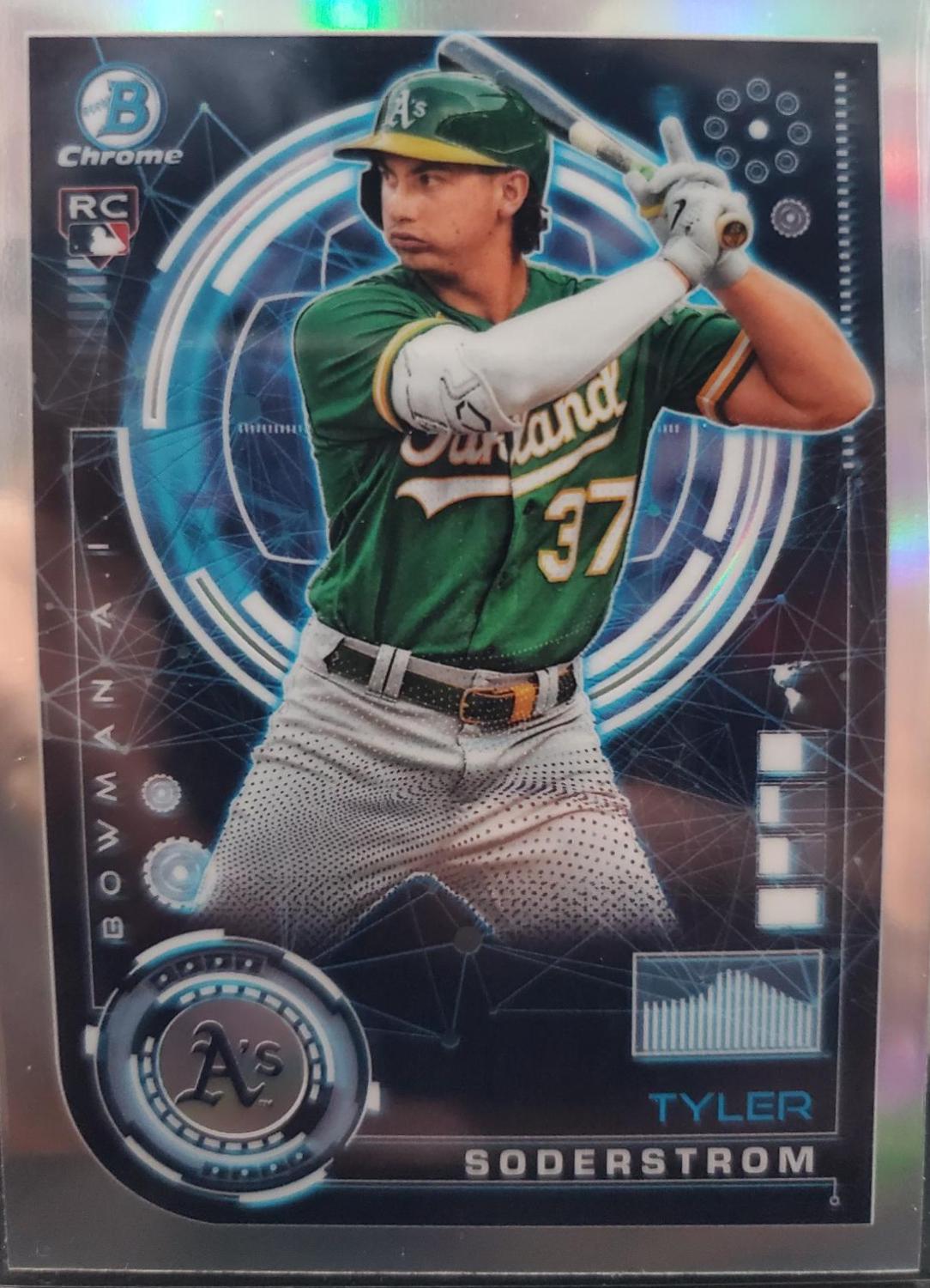 Tyler Soderstrom #BAI-4 Prices [Rookie] | 2024 Bowman AI | Baseball Cards