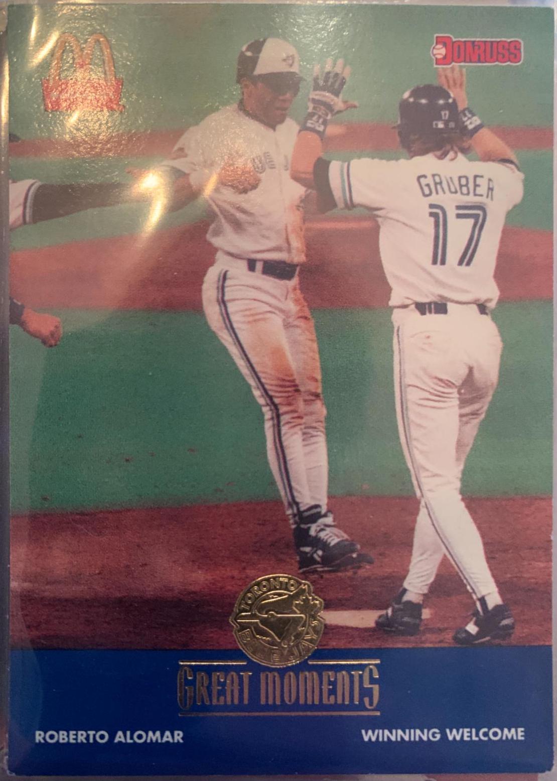 1992 WINNING WELCOME #18 Prices | 1993 Donruss McDonald's Toronto Blue ...