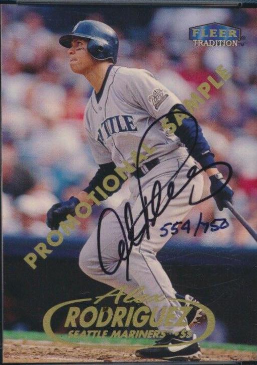 Alex Rodriguez [Promotional Sample Autograph] #100 Prices | 1998 Ultra ...