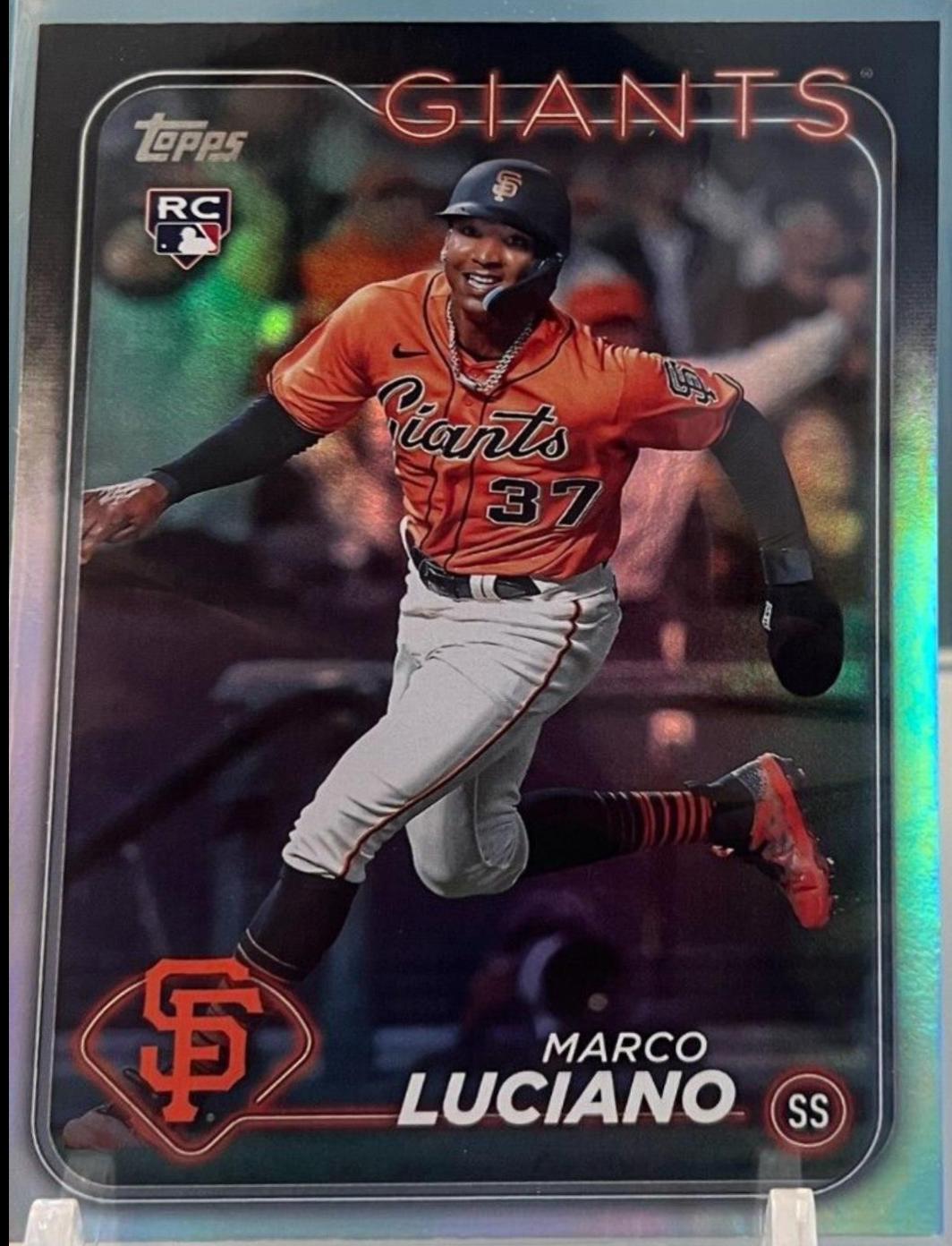Marco Luciano [Rainbow Foil] #232 Prices | 2024 Topps | Baseball Cards