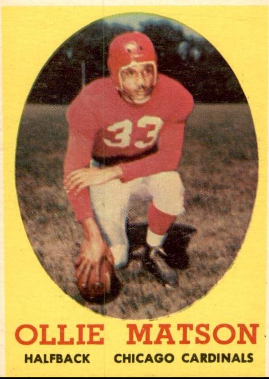 Ollie Matson #127 Prices | 1958 Topps | Football Cards
