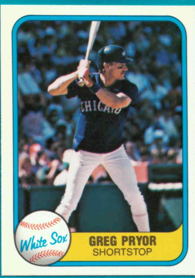 Greg Pryor #359 Prices | 1981 Fleer | Baseball Cards