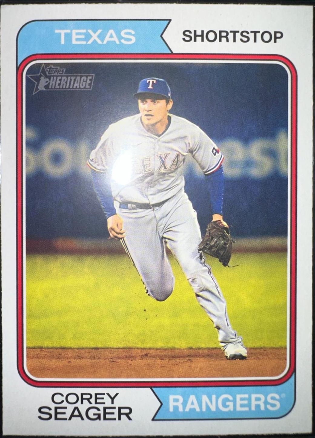 Corey Seager #22 Prices | 2023 Topps Heritage | Baseball Cards