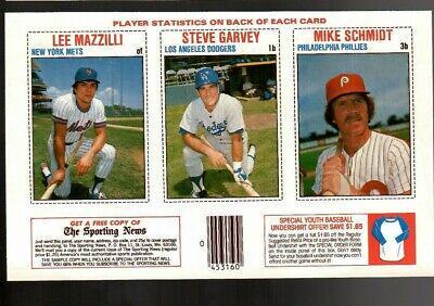 Lee Mazzilli, Mike Schmidt, Steve Garvey [Hand Cut Panel] Prices | 1979 ...