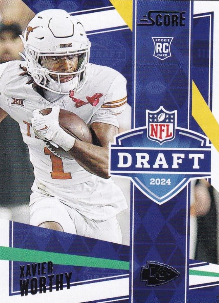 Xavier Worthy #20 Precios | 2024 Score NFL Draft | Tarjetas de Fútbol ...
