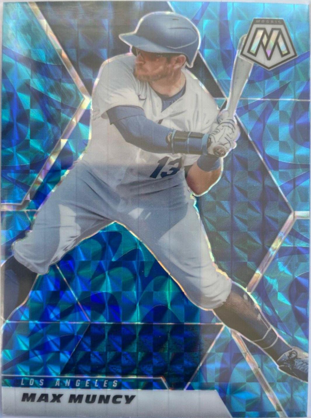 Max Muncy (LA) [Reactive Blue Mosaic] #28 Prices | 2021 Panini Mosaic ...
