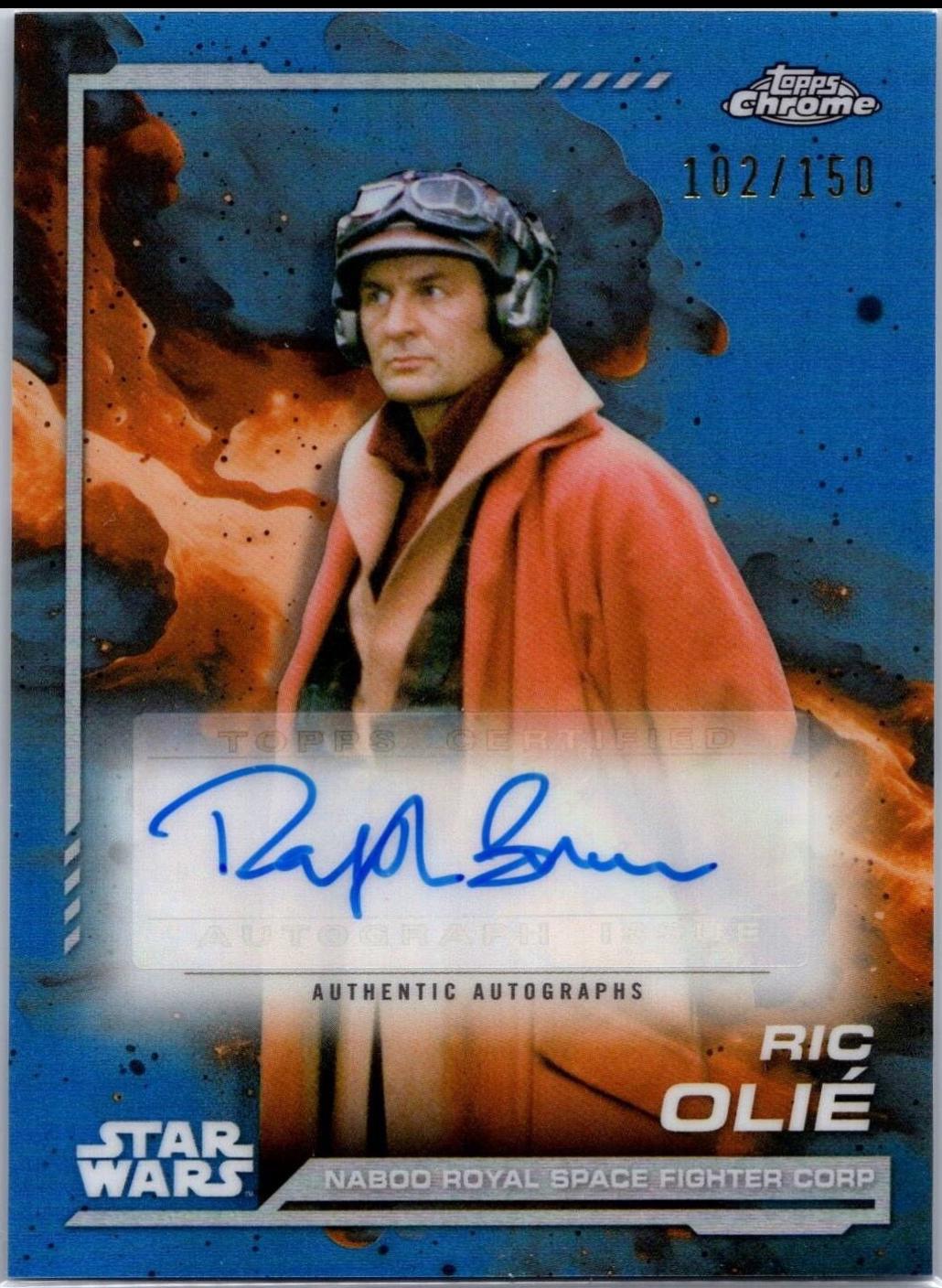 Ralph Brown as Ric Olie [Skywalker Blue Refractor] #AU-RB Prices | Star ...