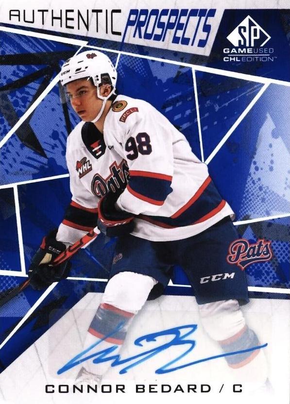 Connor Bedard [Blue Autograph] #2 Prices | 2021 SP Game Used CHL ...
