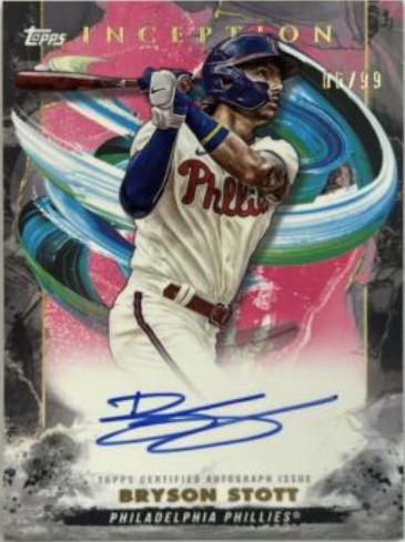 Bryson Stott [Magenta] #BRES-BST Prices | 2023 Topps Inception Rookie ...