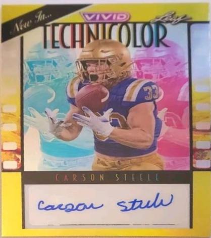 Carson Steele [Yellow Prismatic] #T-CS1 Prices | 2024 Leaf Vivid ...