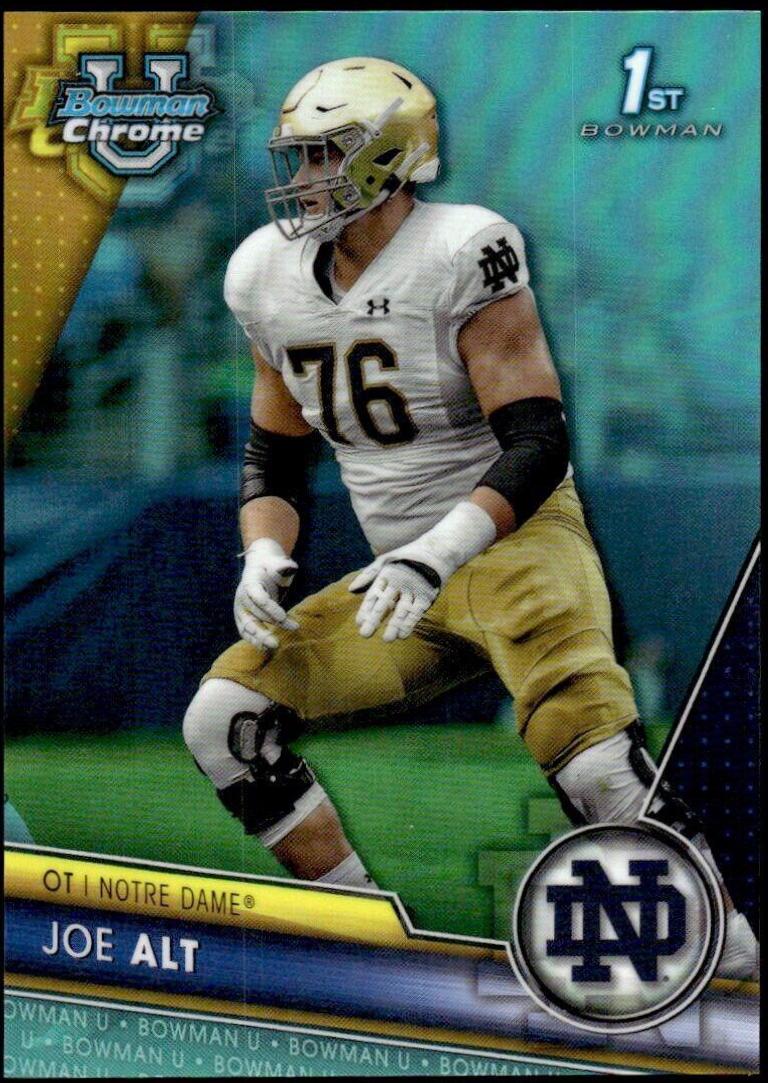 Joe Alt [Aqua] #111 Prices | 2023 Bowman Chrome University | Football Cards
