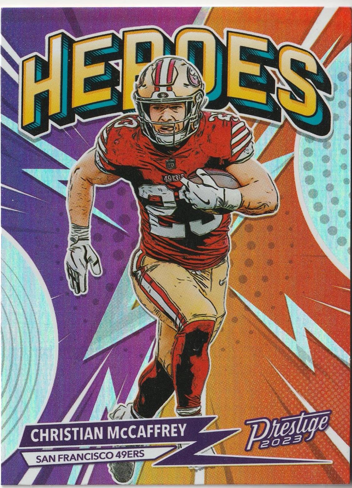 Christian McCaffrey #H-9 Prices | 2023 Panini Prestige Heroes ...