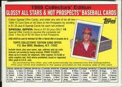 Spring Fever Prices | 1988 Topps | Baseball Cards