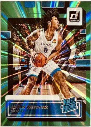 Jaylin Williams [Green Laser] #241 Prices [Rookie] | 2022 Panini ...