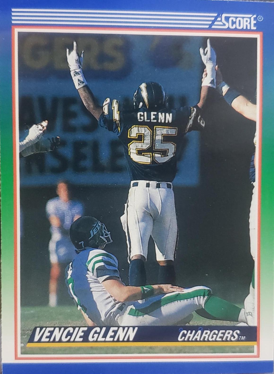 Vencie Glenn #394 Prices | 1990 Panini Score | Football Cards