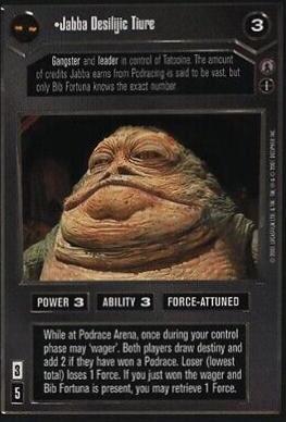 Jabba Desilijic Tiure Prices | Star Wars CCG Reflections III | Star ...