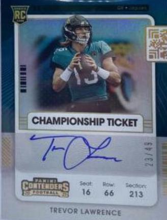Trevor Lawrence [Autograph Championship] #101 Prices | 2021 Panini ...