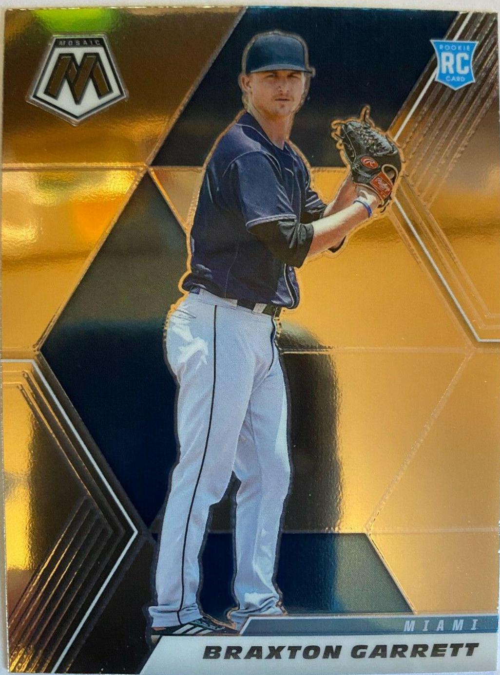 Braxton Garrett #204 Prices [Rookie] | 2021 Panini Mosaic | Baseball Cards