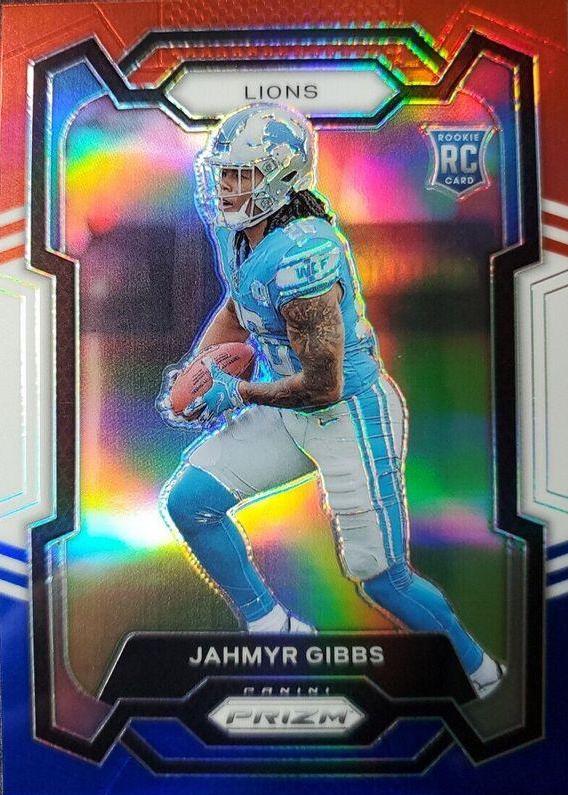 Jahmyr Gibbs [Red White Blue] #331 Prices [Rookie] | 2023 Panini Prizm ...