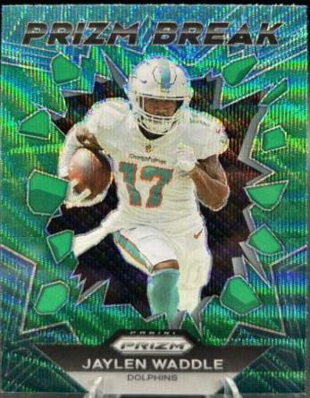 Jaylen Waddle [Prizms Green Wave] #PB-7 Prices | 2023 Panini Prizm ...