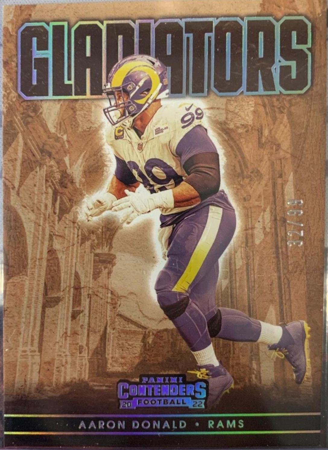 Aaron Donald [Silver] #GLD-ADO Prices | 2022 Panini Contenders ...
