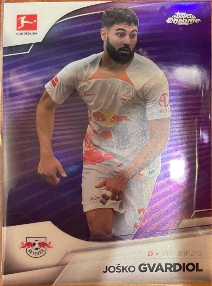 Josko Gvardiol [Purple] #59 Prices | 2022 Topps Chrome Bundesliga ...