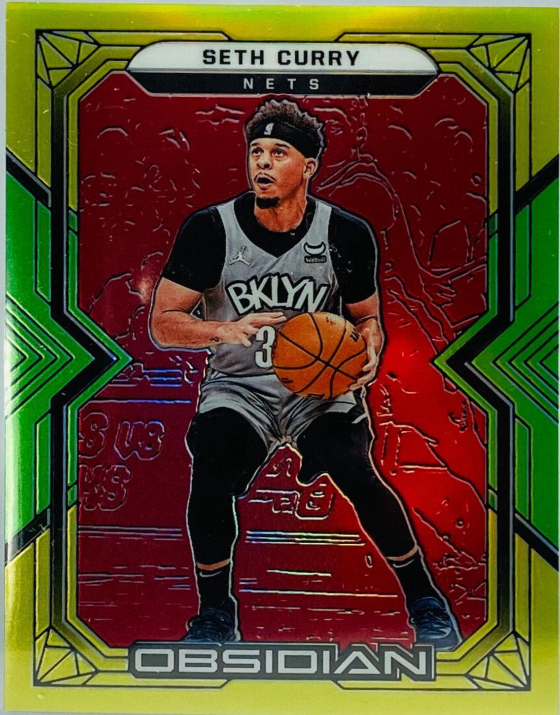 Seth Curry [Red Yellow Green Flood] #71 Prices | 2021 Panini Obsidian ...