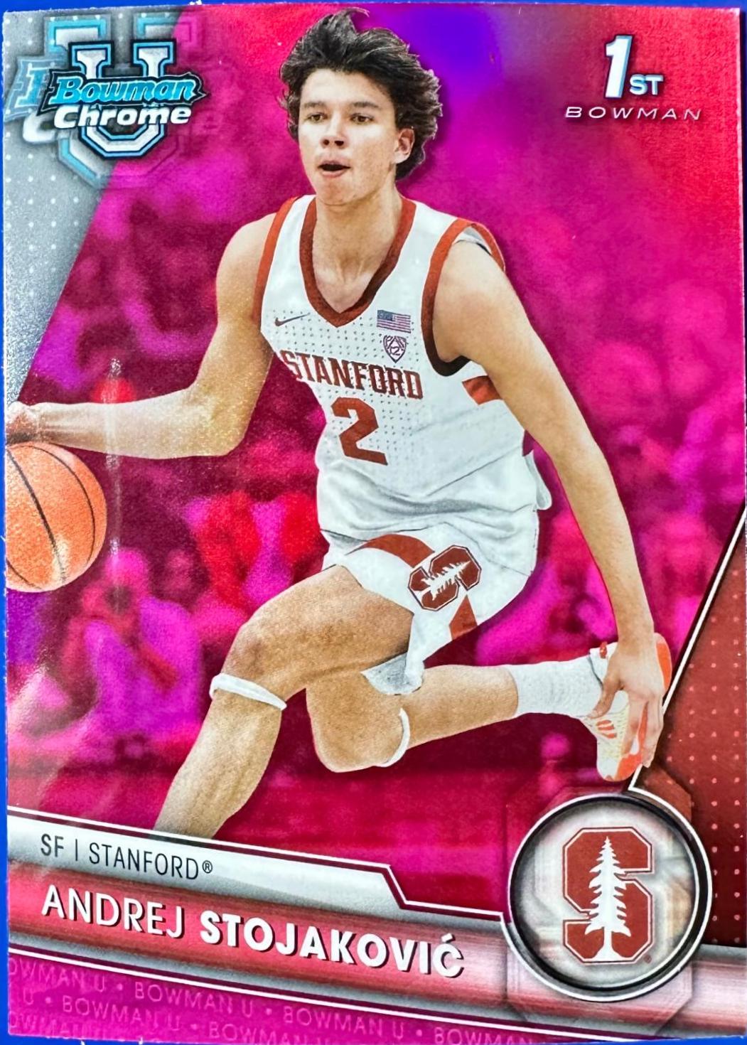 Andrej Stojakovic [Pink] #73 Prices | 2023 Bowman Chrome University ...