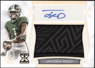 Jayden Reed [Silver Spectrum] #PA-JR1 Prices | 2023 Leaf Trinity Patch ...