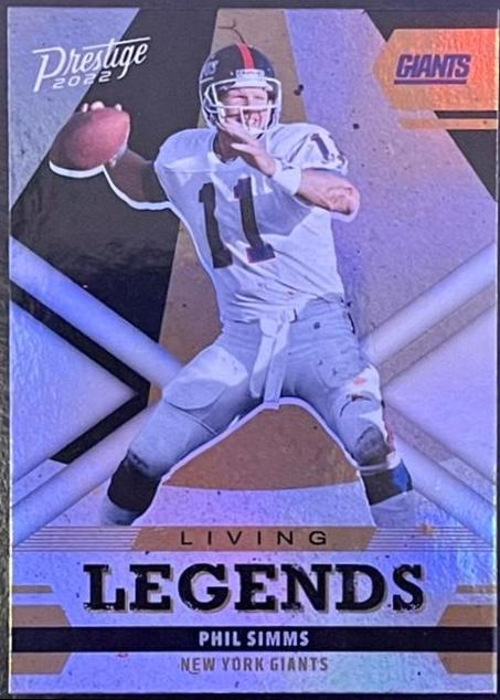 Phil Simms #LL-19 Prices | 2022 Panini Prestige Living Legends ...