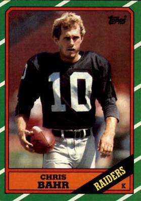 Chris Bahr | Ungraded | 1986 Topps