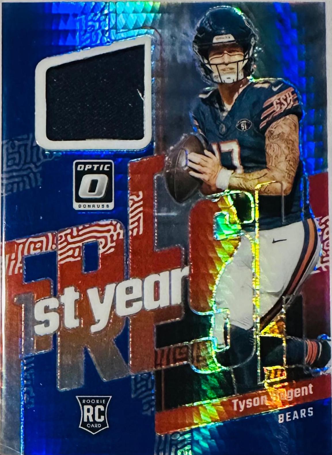 Tyson Bagent [Blue Hyper] #FYF-TBA Prices [Rookie] | 2023 Panini ...